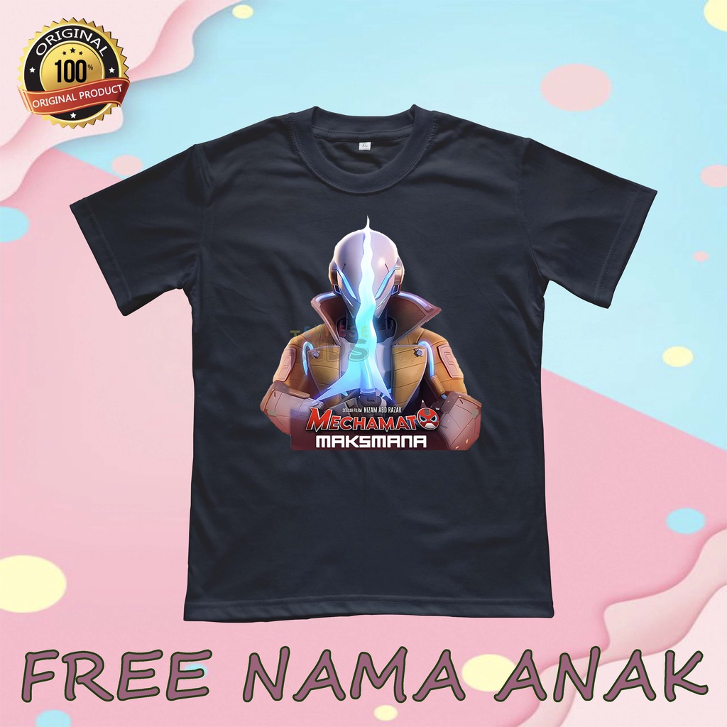 Unisex "MASKMANA" mechamato cartoon character motif children's t-shirt ...