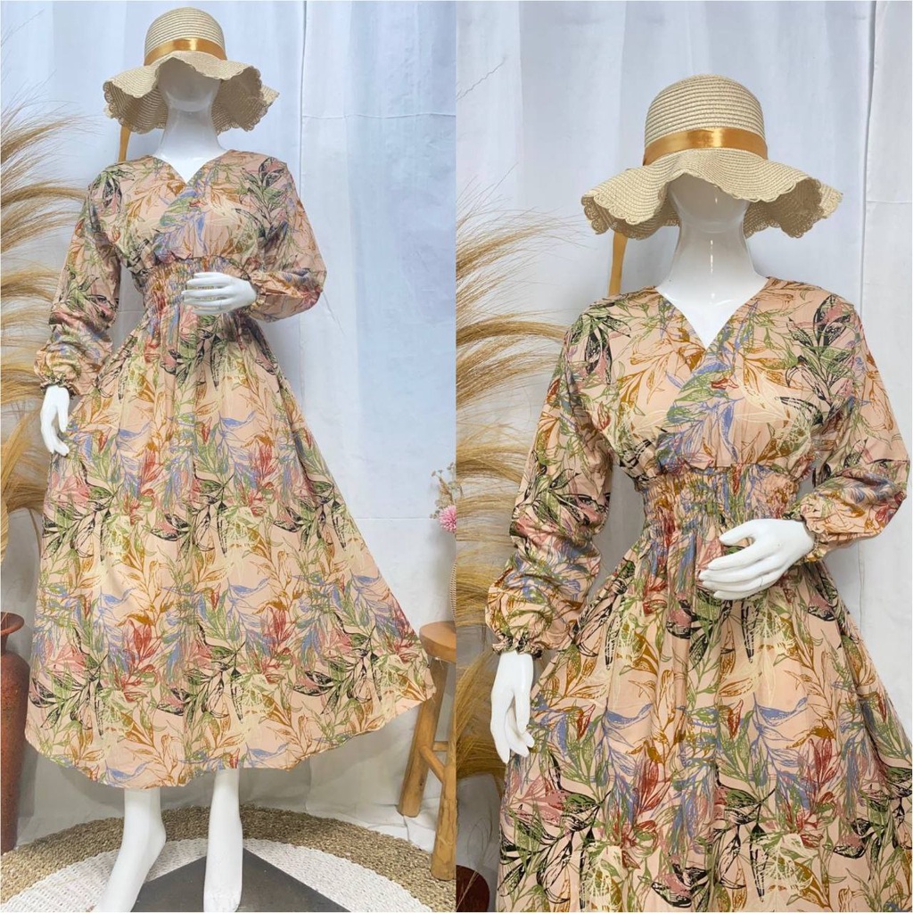 BALI LONG-SLEEVED MOZZA DRESS/KIMONO Bali/ Dress Wrinkled dress ...