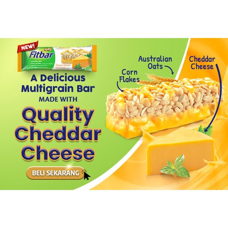 Fitbar / Fit Bar MultiGrain Cheese / Chocolate / Tiramisu / Fruit Snack ...