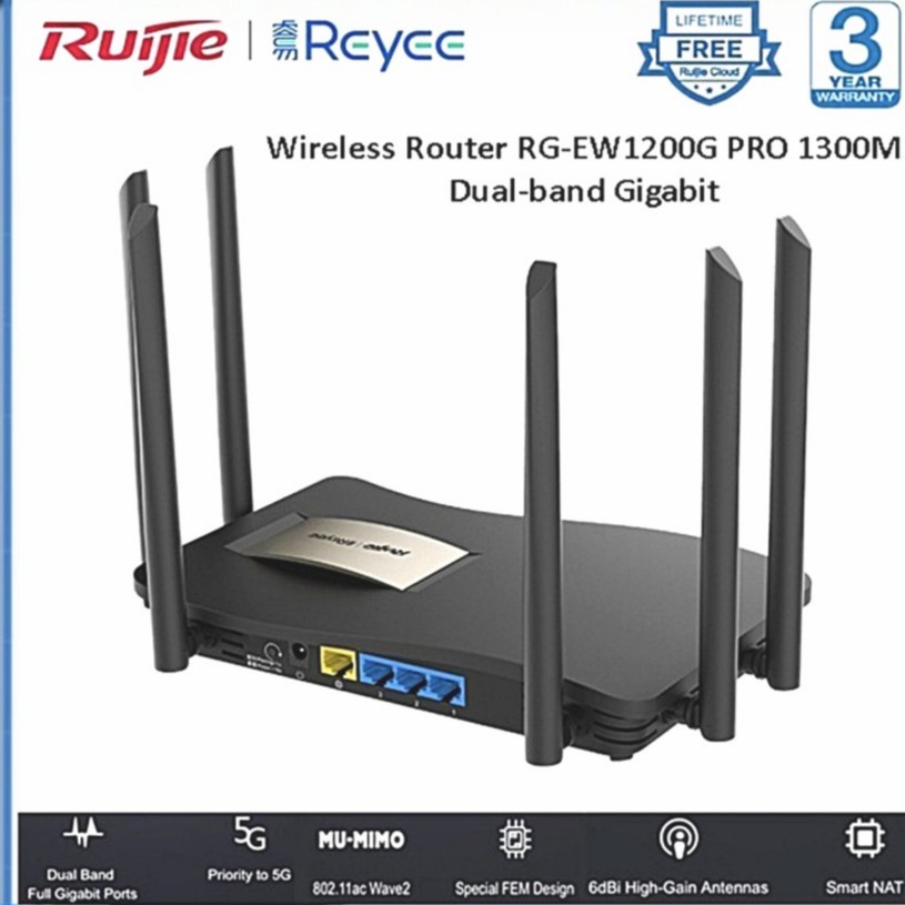 Ruijie Reyee RG-EW1200G PRO 1300M dual-Band Gigabite Router | Shopee ...