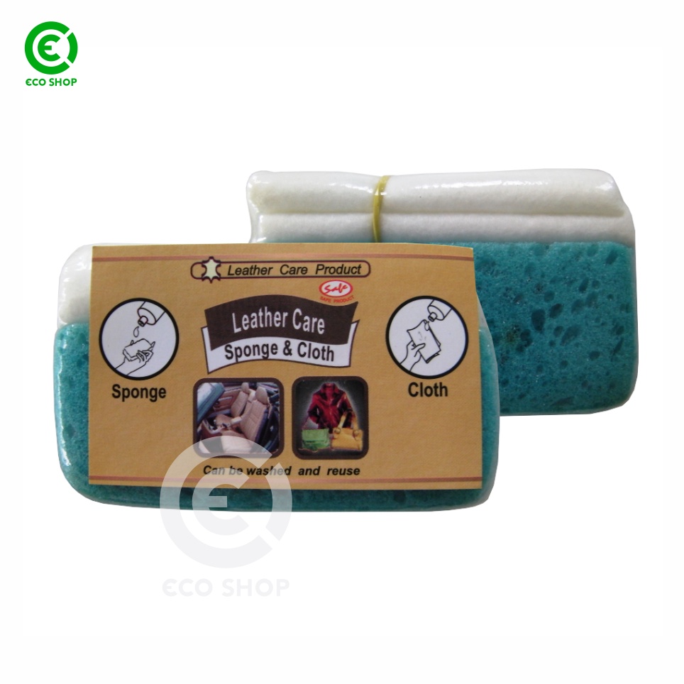 Leather Care Sponge & Cloth (Sponge u. Cleaning Skin & Clothes ...
