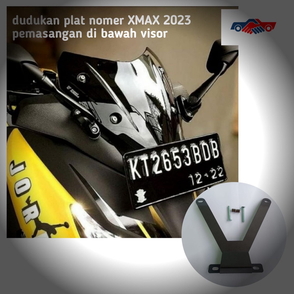 New XMAX 2023 Functional Number Plate Mount Bracket | Shopee Malaysia