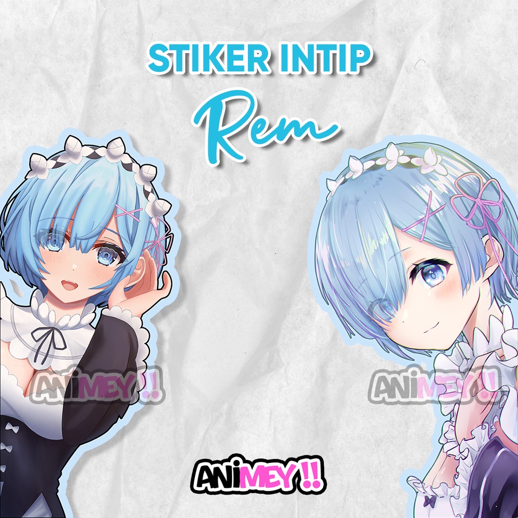 Rem Re zero Side Peek Sticker/Waterproof Anime Sticker | Shopee Malaysia