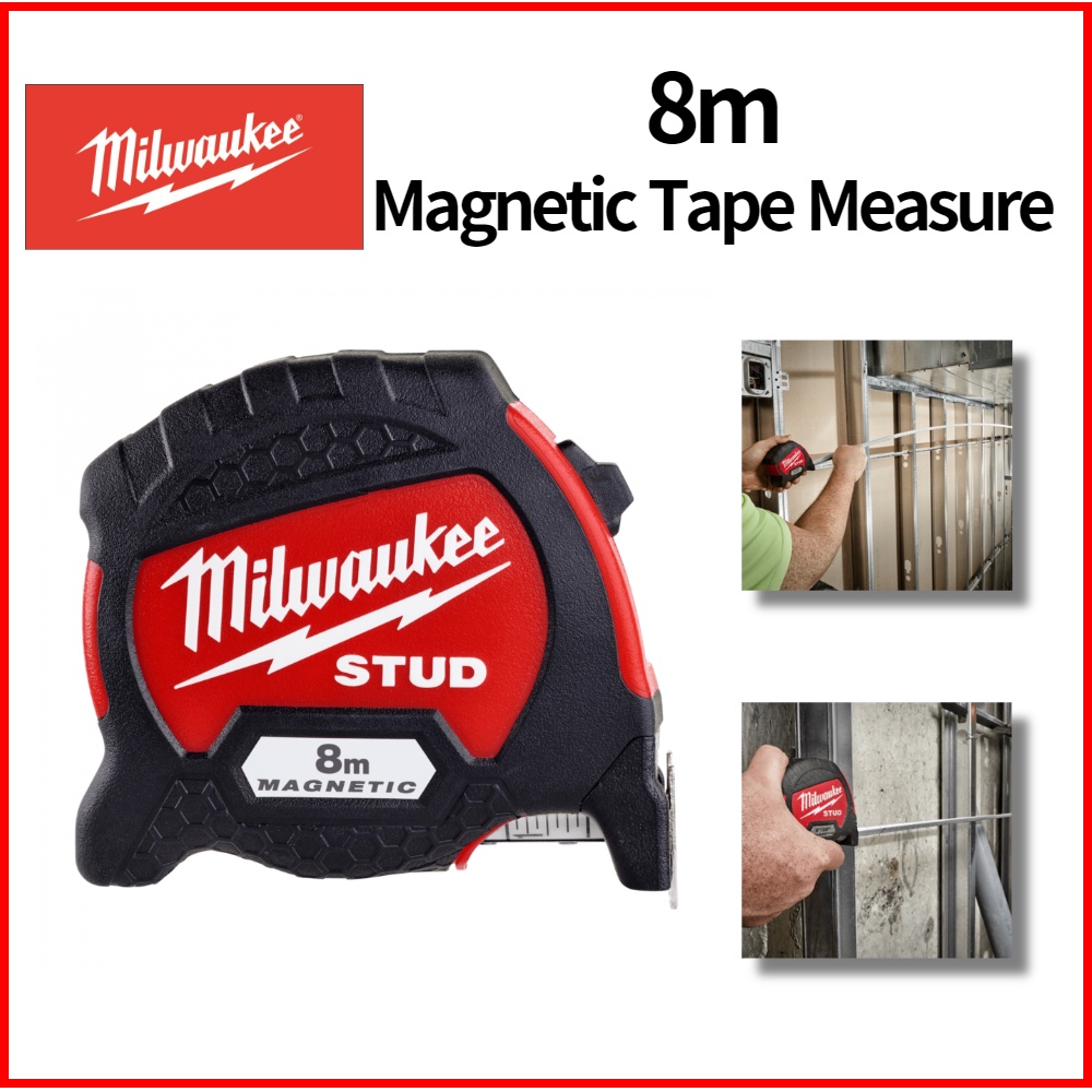 Milwaukee STUD 48-22-9707 (8m) Magnetic Tape Measure | Shopee Malaysia