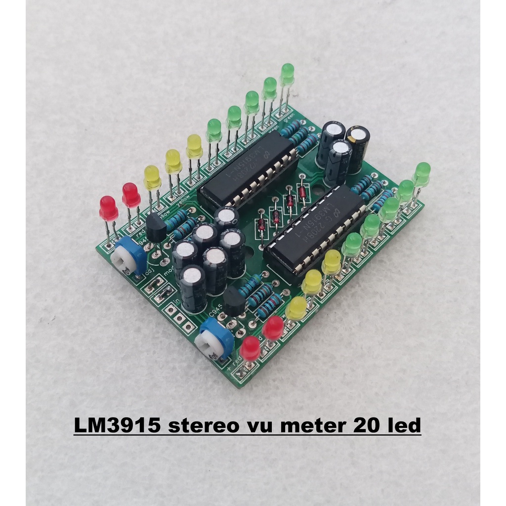 Lm3915 VU Meter 20 Led Stereo Module | Shopee Malaysia