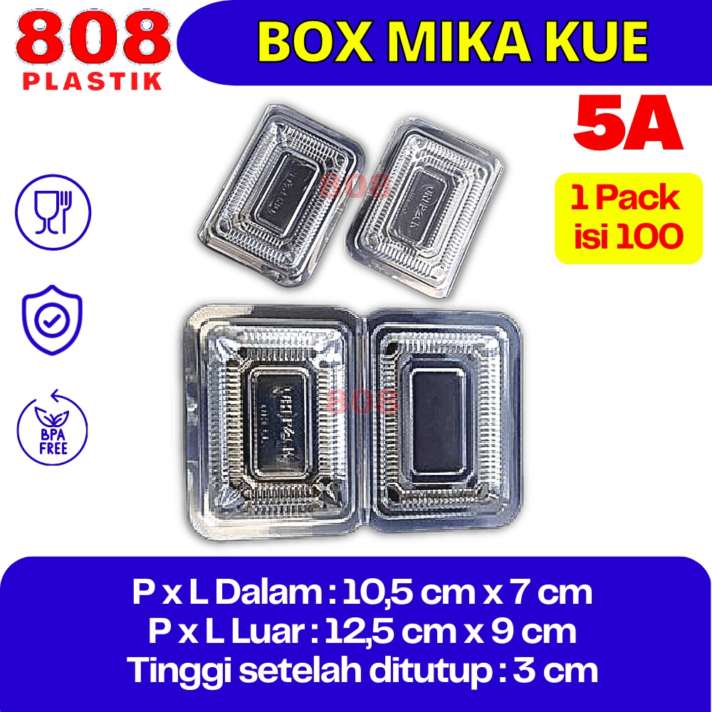 Mika 5A Clear Plastic Cake Box Food Cake Packaging VX-5 Mica Cake Box ...