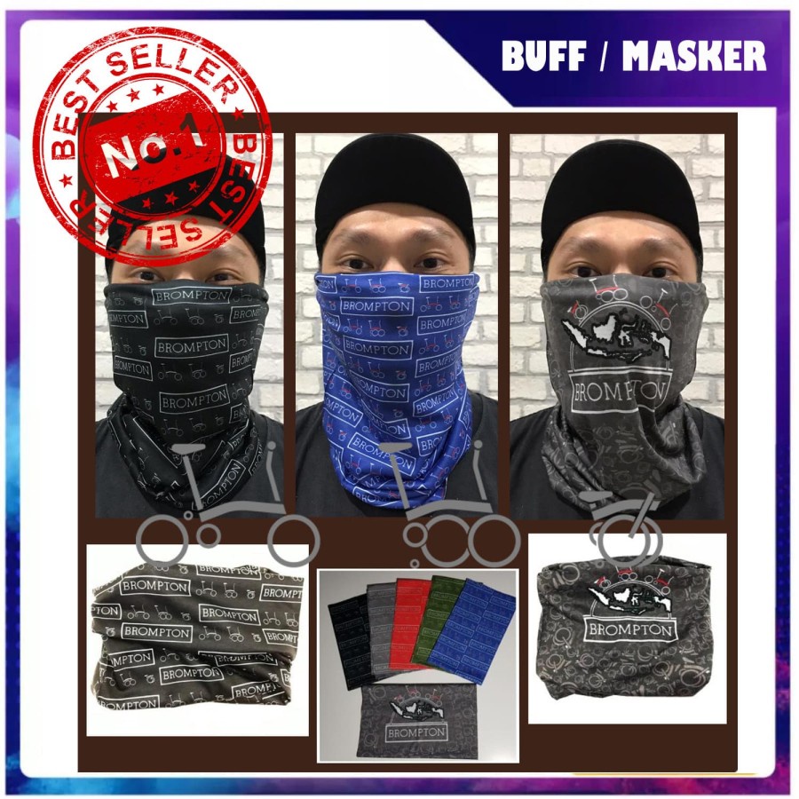Brompton Buff Mask Folding Bike Mask Buff Slayer Neck Warmer Mask ...