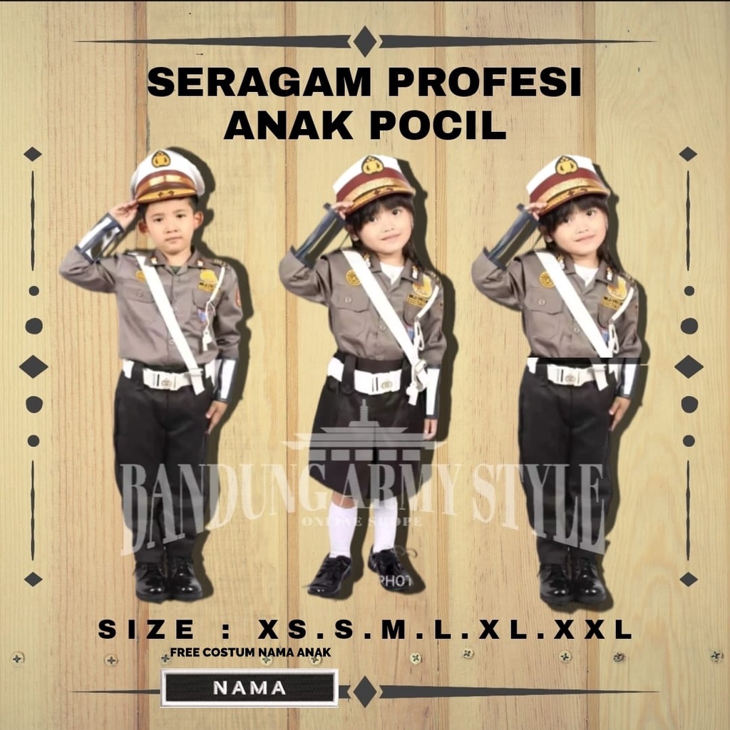 Police Uniforms for Little Boys and Girls, Bandung Quality Children's ...
