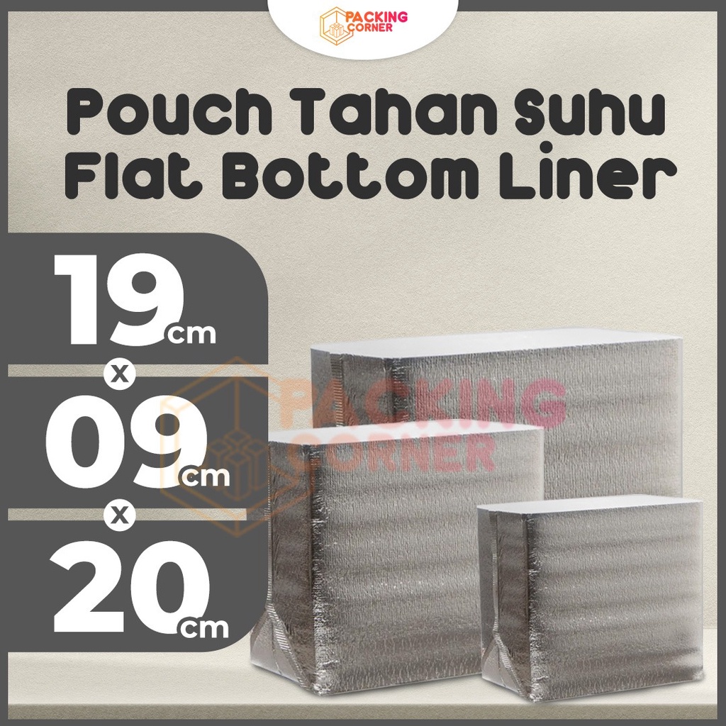 Standing Pouch Insulated Foam Therma Pack Temperature Resistant 19x9x20 ...