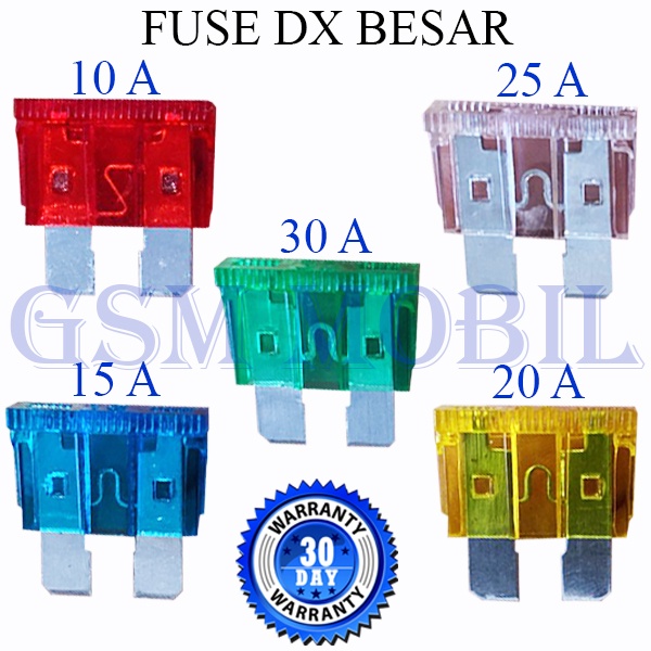 Large DX Plug-in Fuse Plug-in Fuse 10A 15A 20A 25A 30A | Shopee Malaysia