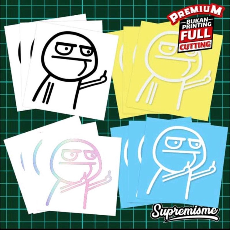 Middle finger emoji Cute Sticker middle finger | Shopee Malaysia