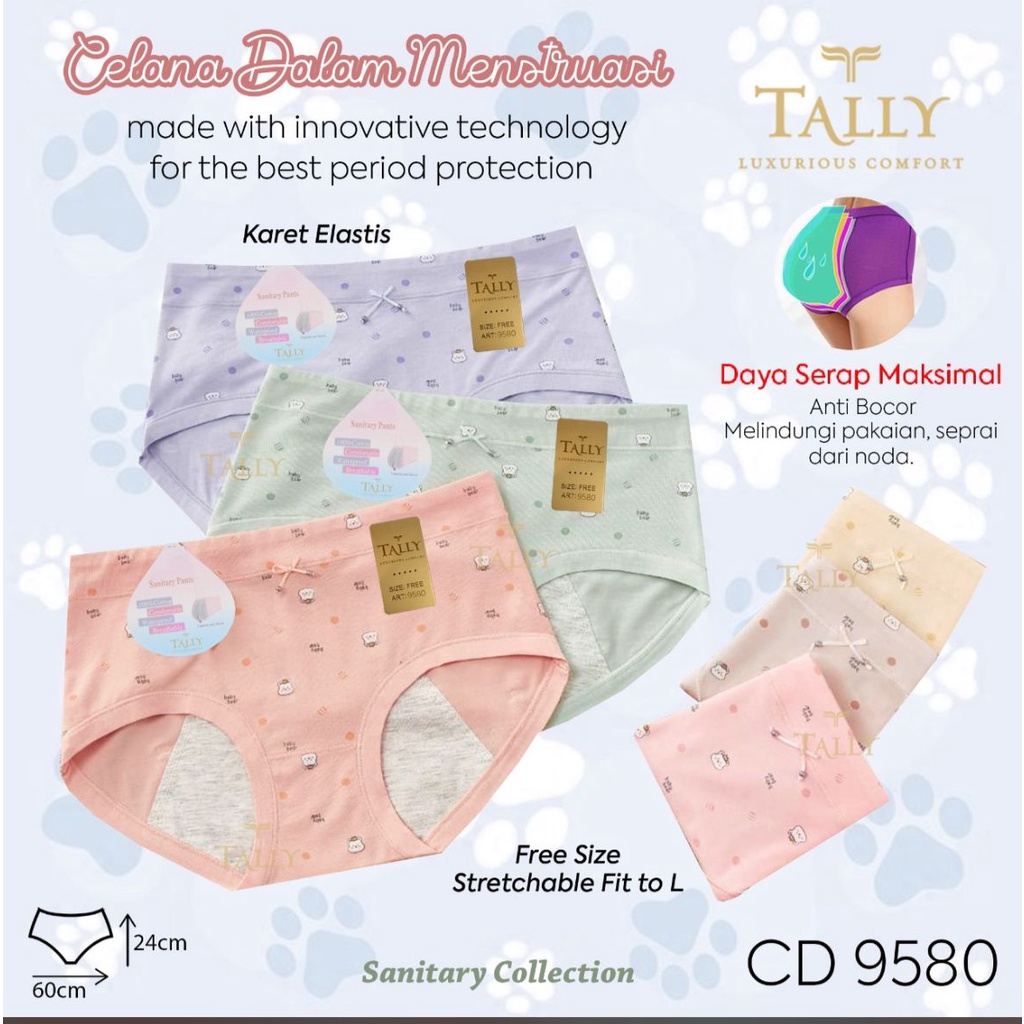 Tally CD Menstrual Leak-Proof - Mens Underwear - Water Proof Tally 9580 ...