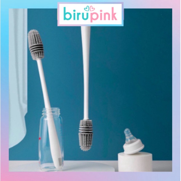 [Cuci] Silicone Bottle Cleaning Brush Long Crow Glass Bottle Washing ...