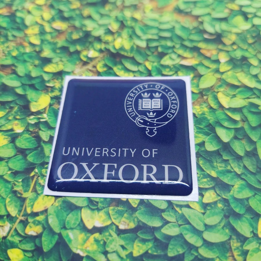 Embossed Resin University of Oxford Sticker, 3D Motorcycle logo, Small ...