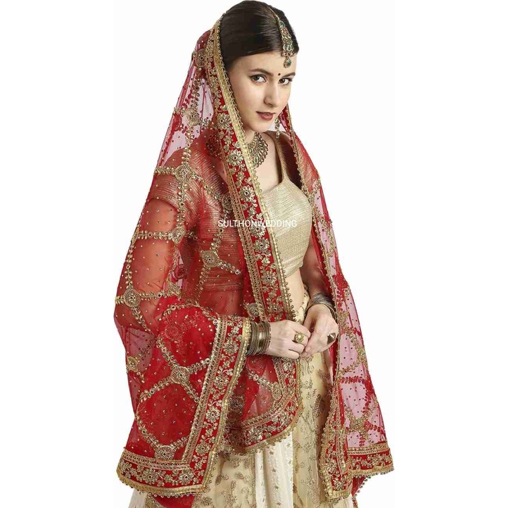 Indian Bridal Indian Bridal Shawl Original Indian Dupptta Veil Indian ...