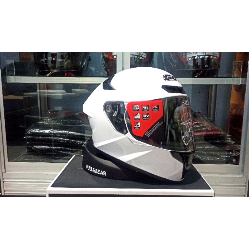 G2 Prestige TTC Solid White Fullface 2025 Helmet | Shopee Malaysia