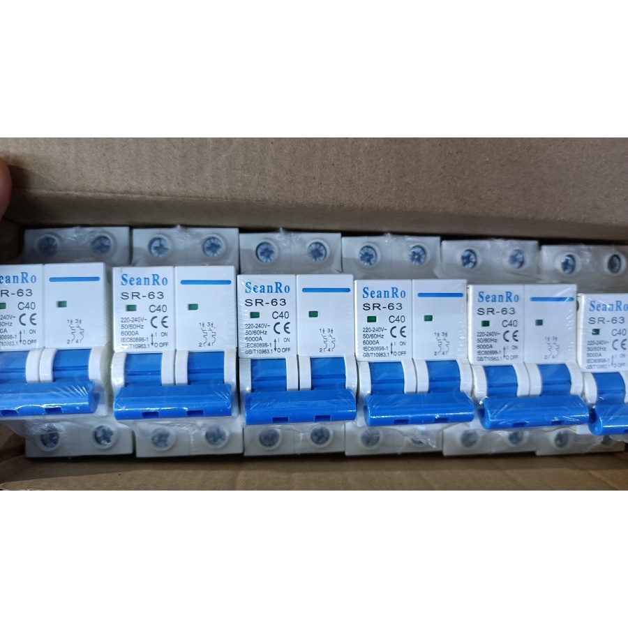 MCB AC 2pin mcb ac 2p 25A 32A 40A 50A 63A ampere electricity safety ...