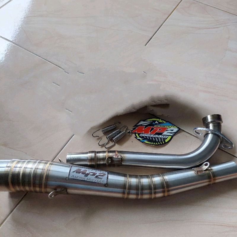 Original all duck racing exhaust neck pipe mp2 muffler | Shopee Malaysia