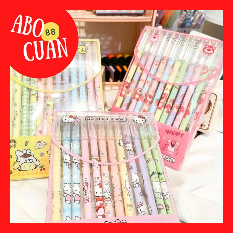 Odemei Pens With Lotso Hello Kitty Motifs, Erasable Pens (Unit Price ...