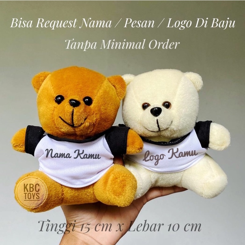 Custom Name Dolls - Teddy Bear Dolls Can Add Screen Printed with Your ...