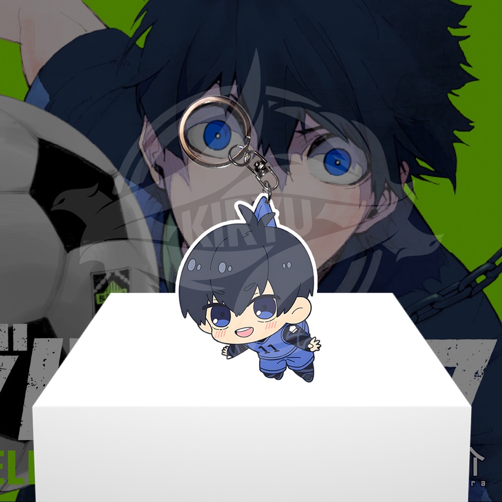 GANTUNGAN Blue Lock Isagi Yoichi Anime HP Keychain - Acrylic Keychain ...
