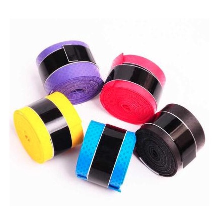 1 BOX CONTAINS 60PCS THIN ANTI-SLIP RUBBER BADMINTON GRIP PLAIN ROUND ...
