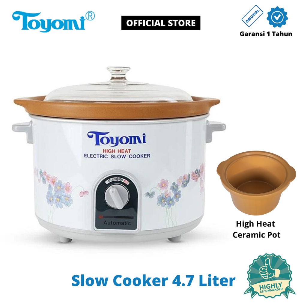 Toyomi SLOW COOKER HH-5500A - 4.7 LITER | High HEAT CROCKERY POT ...