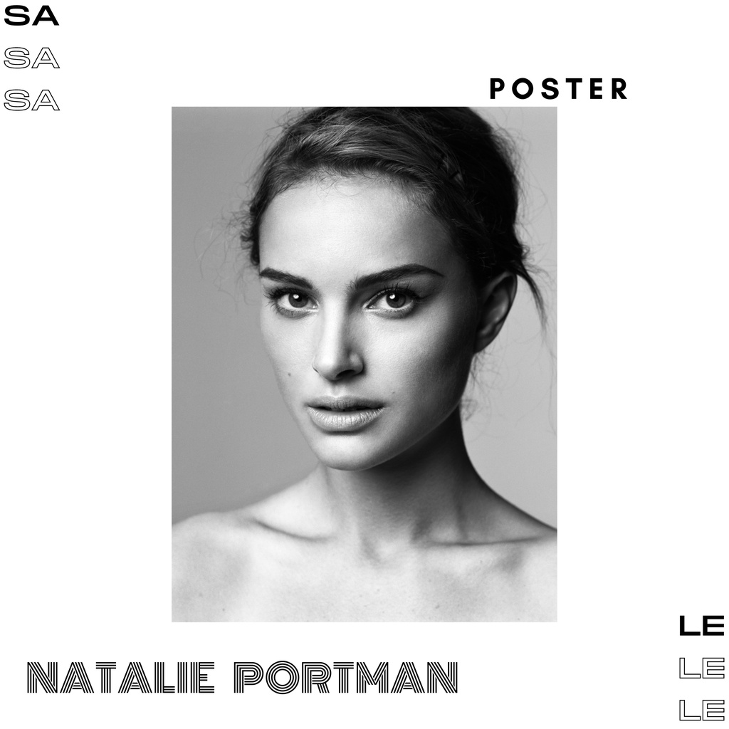 Natalie PORTMAN Wall POSTER - A3/A4 Size (Can Be Custom Picture ...