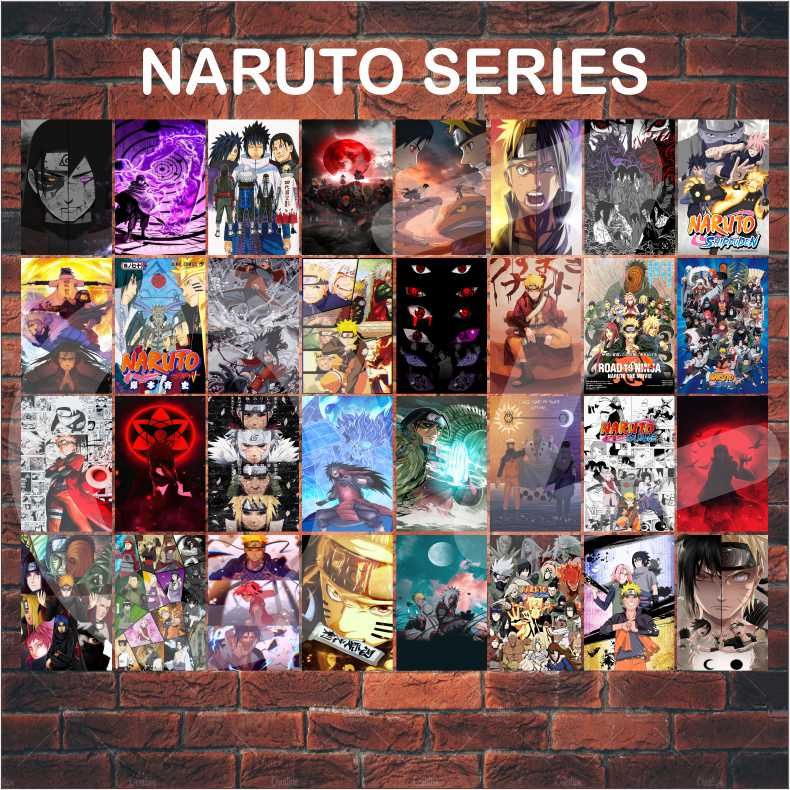 Aesthetic WALL POSTER / NARUTO POSTER / ANIME POSTER / CONTAINS 32 ...