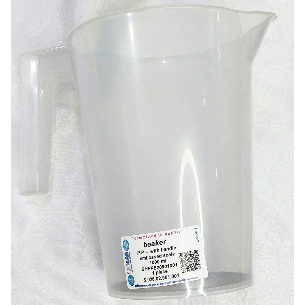 Isolab Beaker PP Embossed Scale 1000 m (plastic measuring caret) | Shopee Malaysia