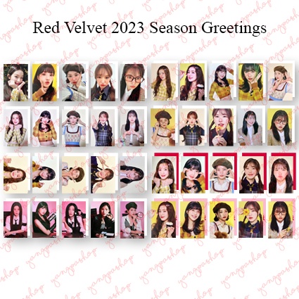 [READY / SET] REVE 2023 SEASON GREETINGS RED VELVET SG PHOTOCARD FAN ...