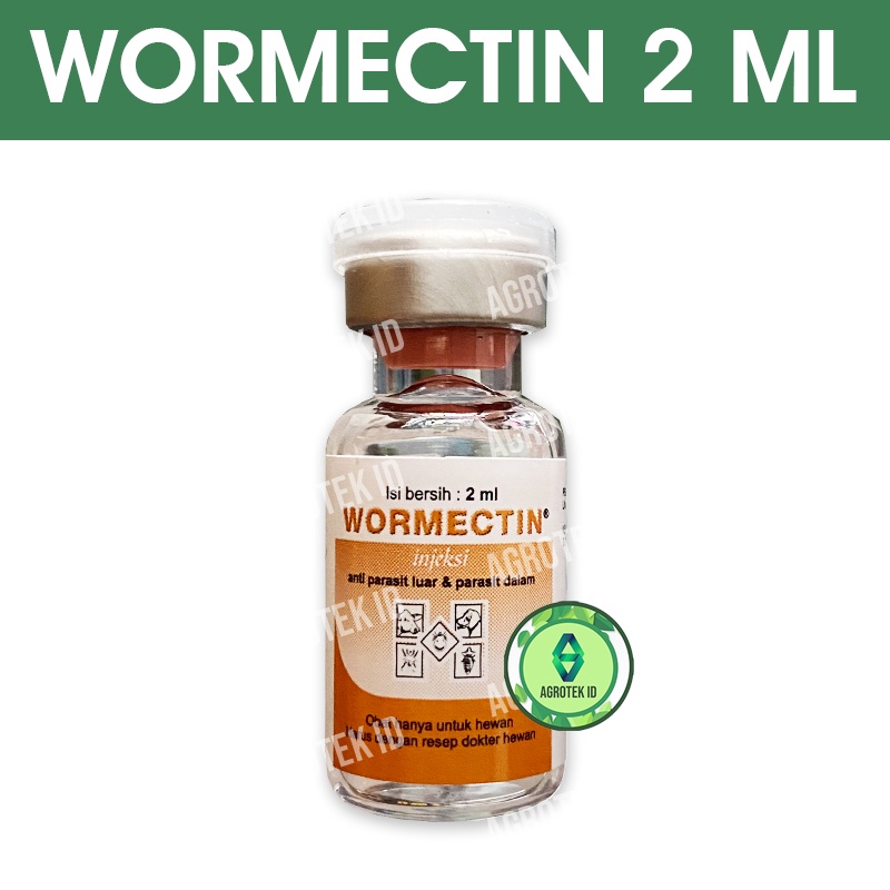 Wormectin 2 ml Anti Parasite Medicine Fleas Mites Ticks Worms Livestock ...