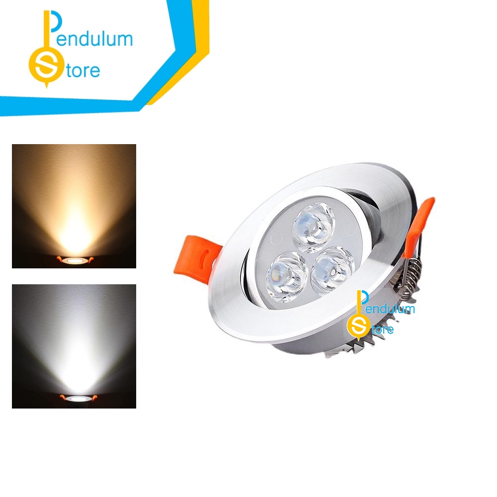 MATA Led Downlight Spot Lamp Spotlight Adusjtable 3 Watt 3 Eyes ...