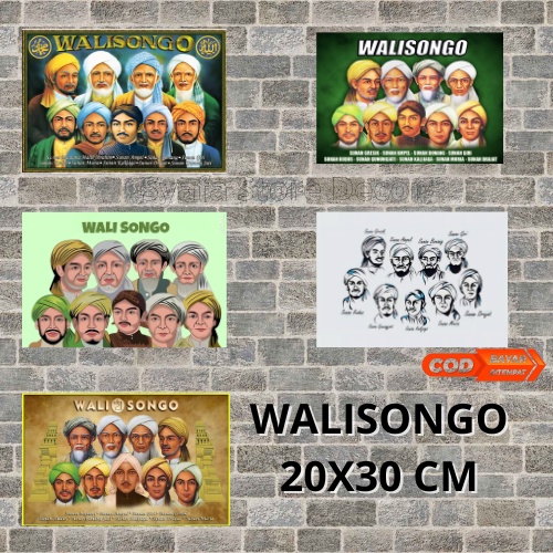 HIASAN DINDING Walisongo - WALI SONGO - Wall Decoration - Islamic Wall ...