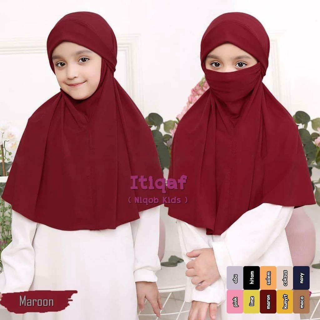 Itiqaf Kids newest children's khimar / children's hijab / children's ...