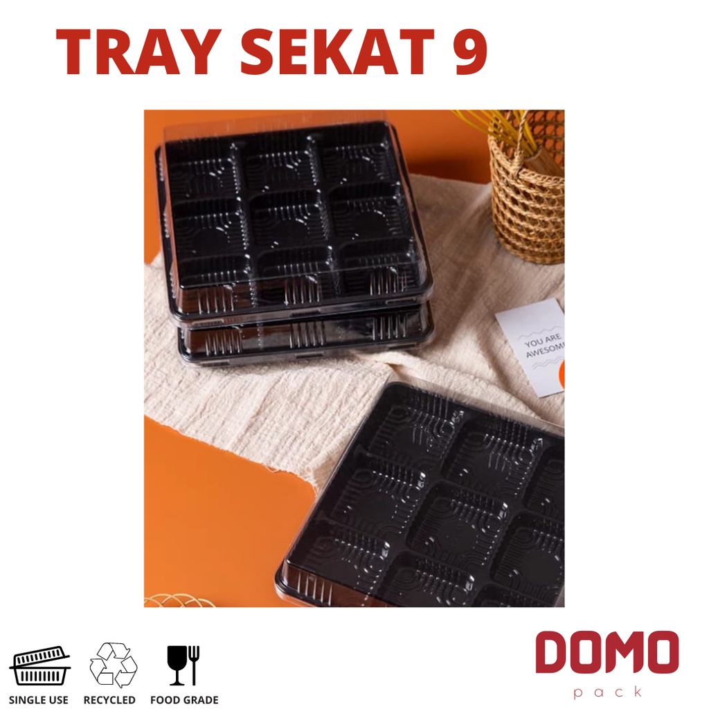 9-separated Mica Tray - contains 10 (Tray+Lid) | Shopee Malaysia