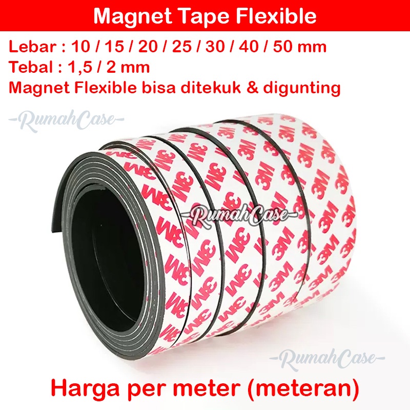 3m magnetic tape - all sizes per 1 meter double magnetic refrigerator ...