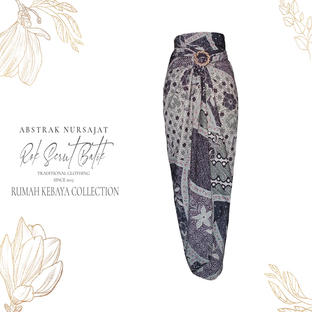 PUTIH HITAM Royal Print Black And White Nursajat Bigsize Jumbo Batik ...