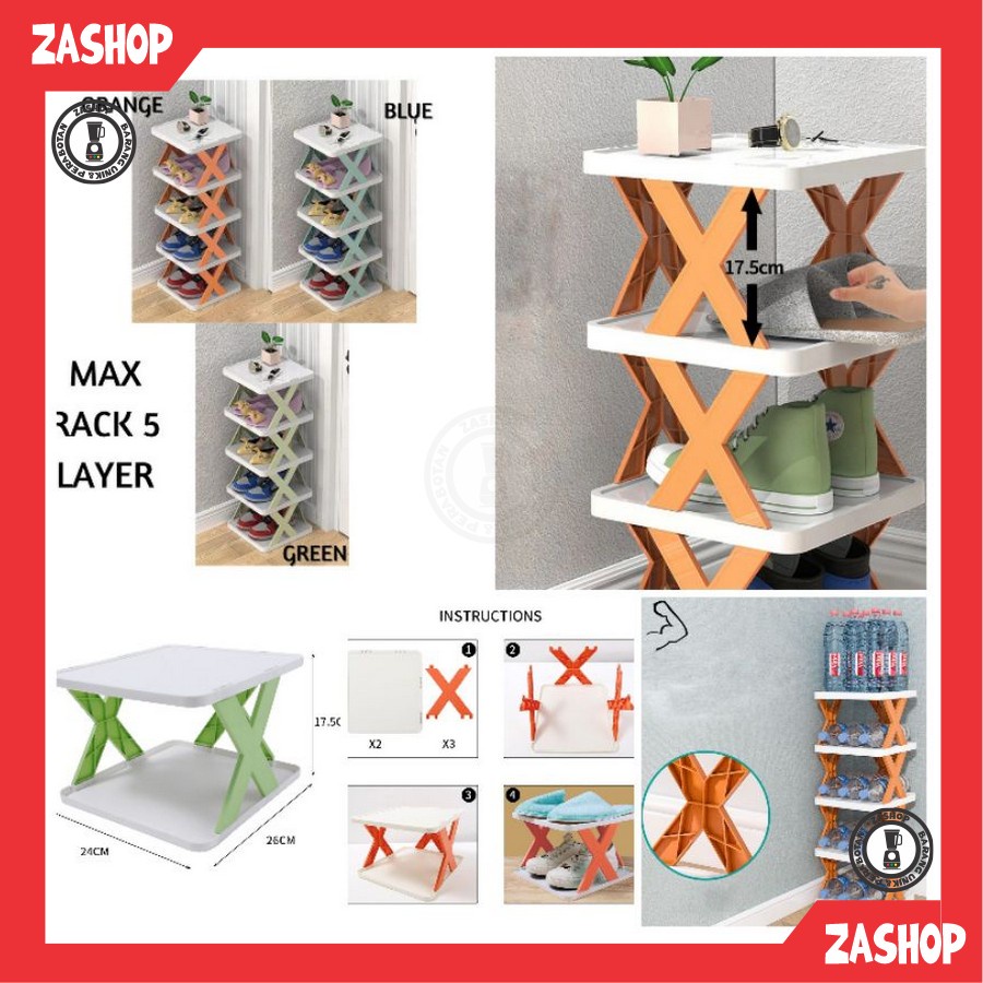 Zig-zag Shoe Rack/11 LAYER COOL Shoe Rack!!! | Shopee Malaysia