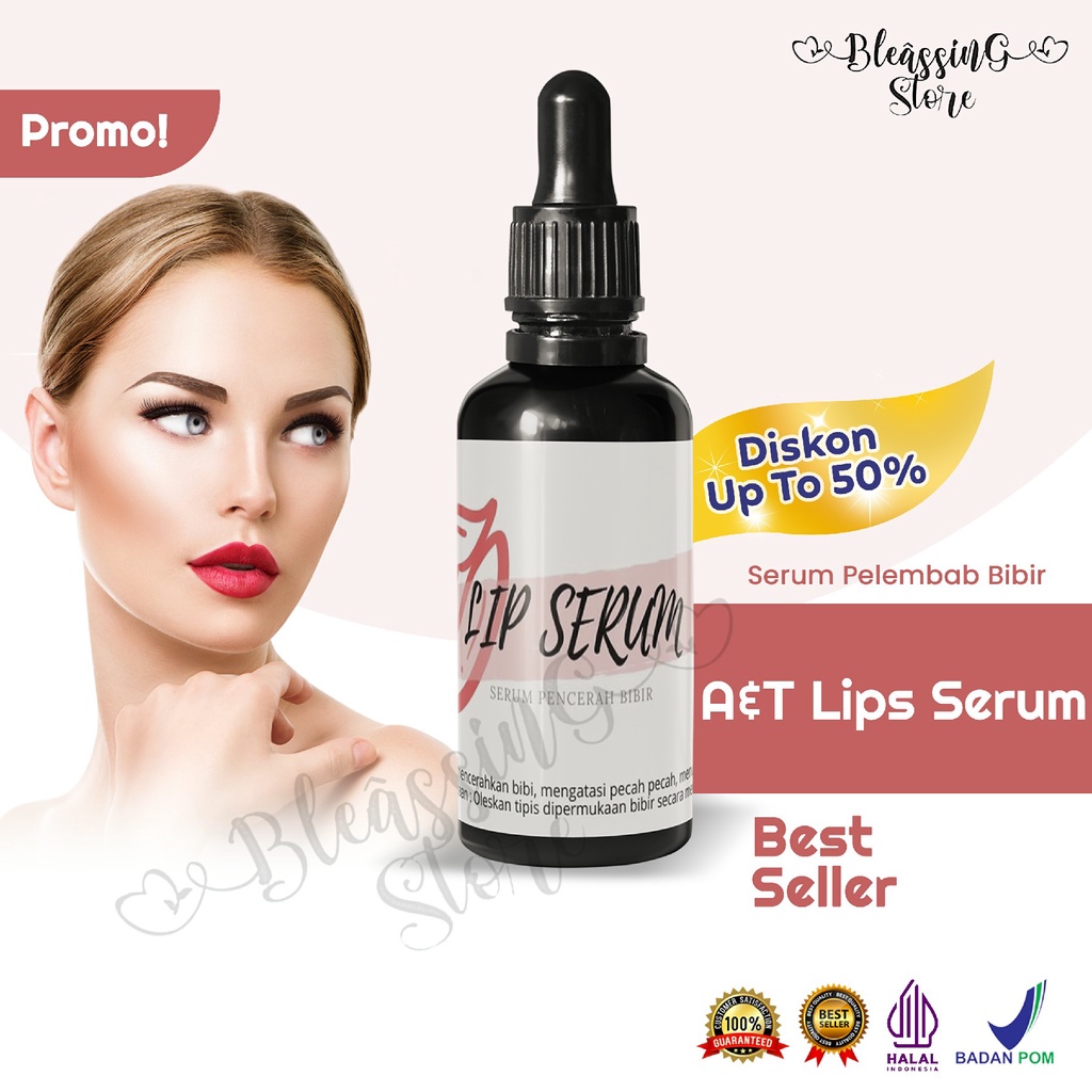 MERAH HITAM A&t LIPS SERUM - Natural Red Permanent Natural Lip Redener ...
