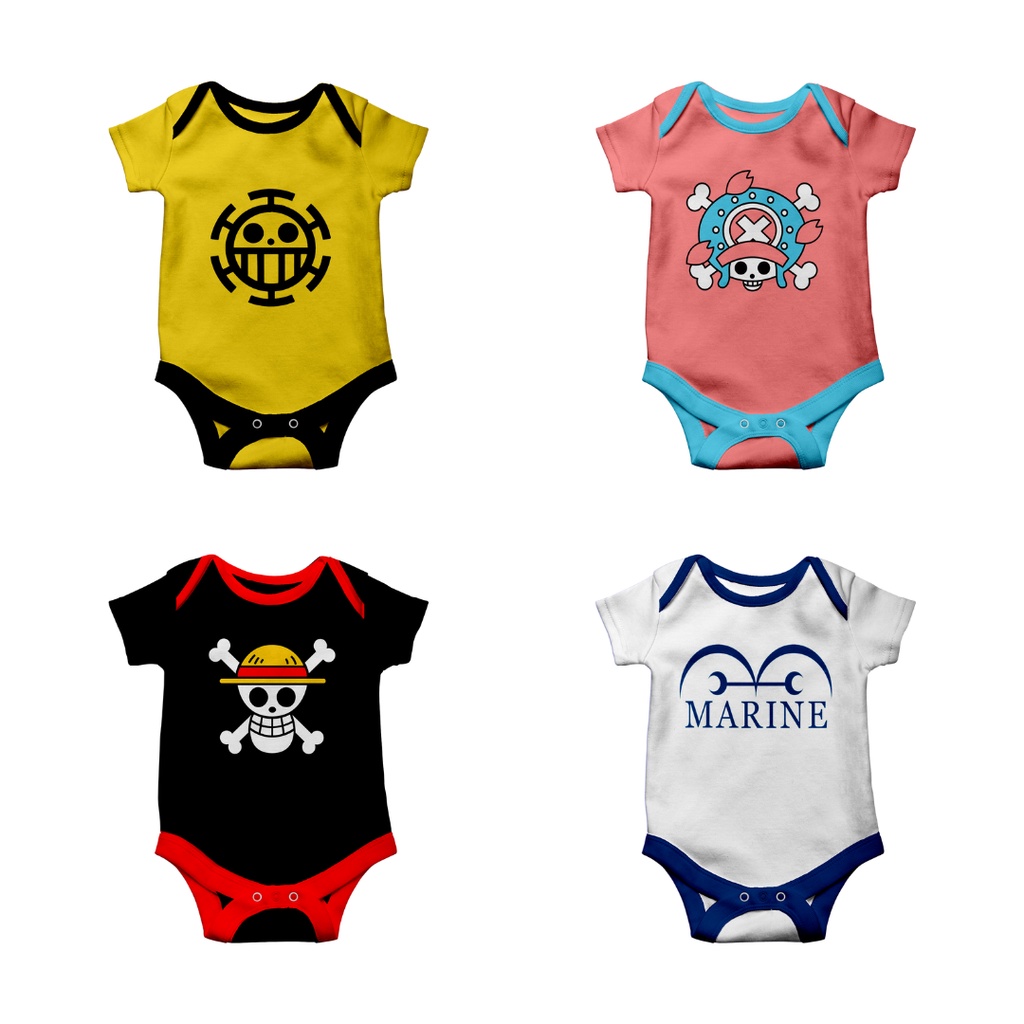 Baby girl boy clothes 0 6 12 months newborn jumper one piece Law luffy ...