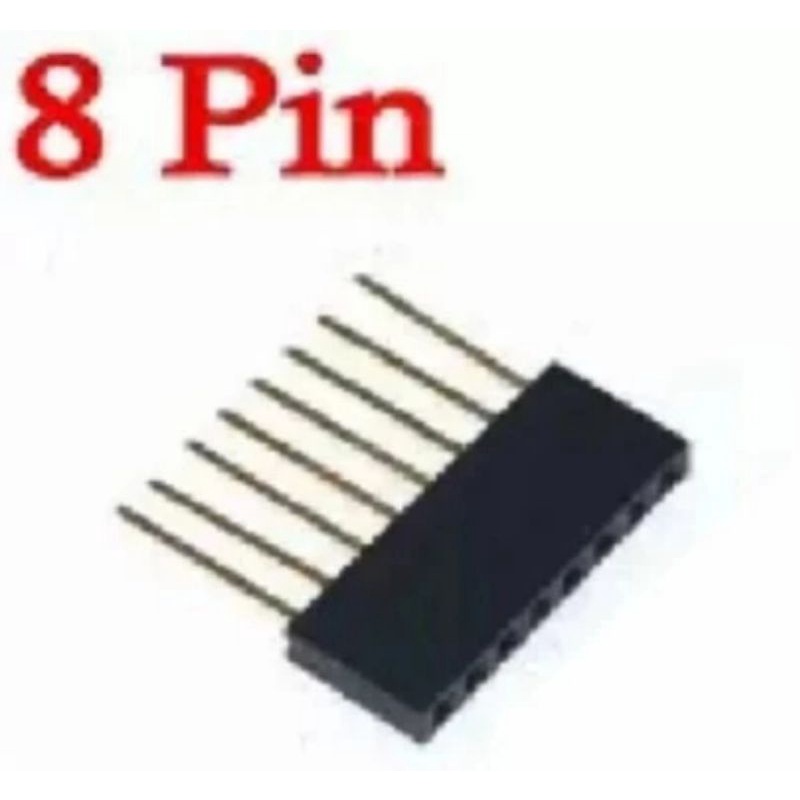 Pin 1x8 single 2.54mm spacing female male header connector long for ...