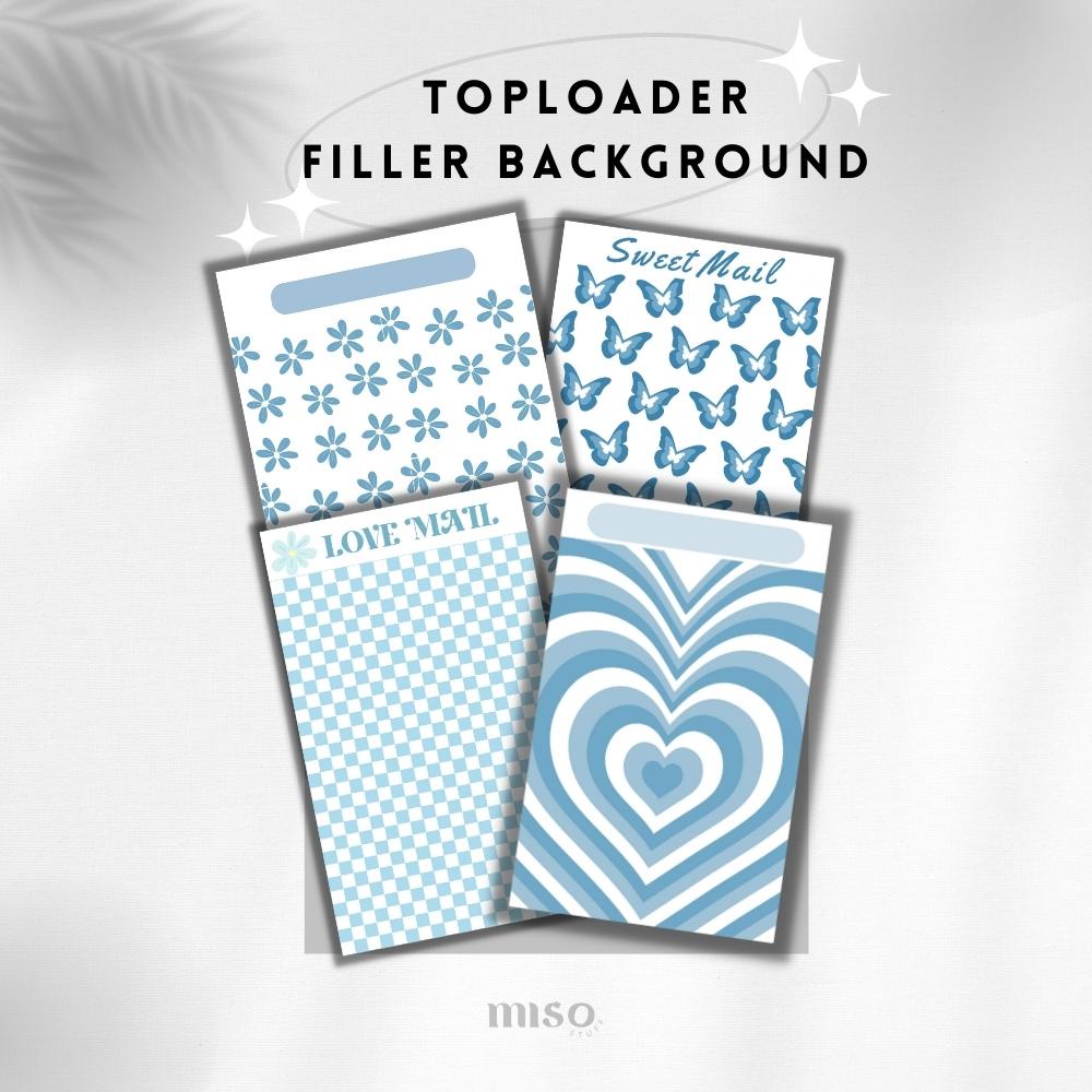 Toploader Photocard Background BLUE/Toploader Photocard Filler ...