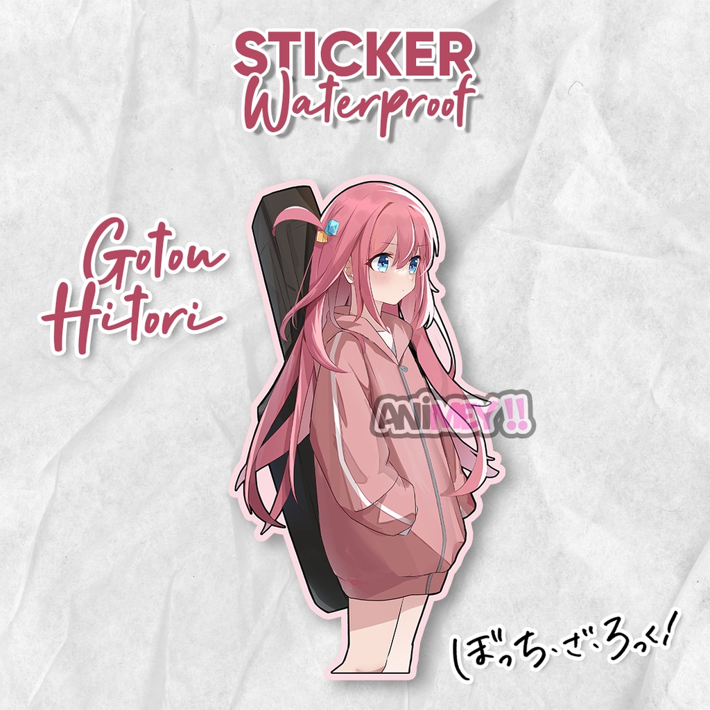 Gotou Bocchi The Rock Sticker/Waterproof Anime Sticker | Shopee Malaysia