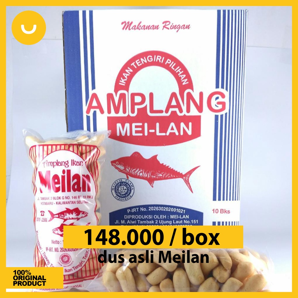 Box MEILAN Amplang Mackerel Fish Kuku Tiger Typical Souvenir from ...