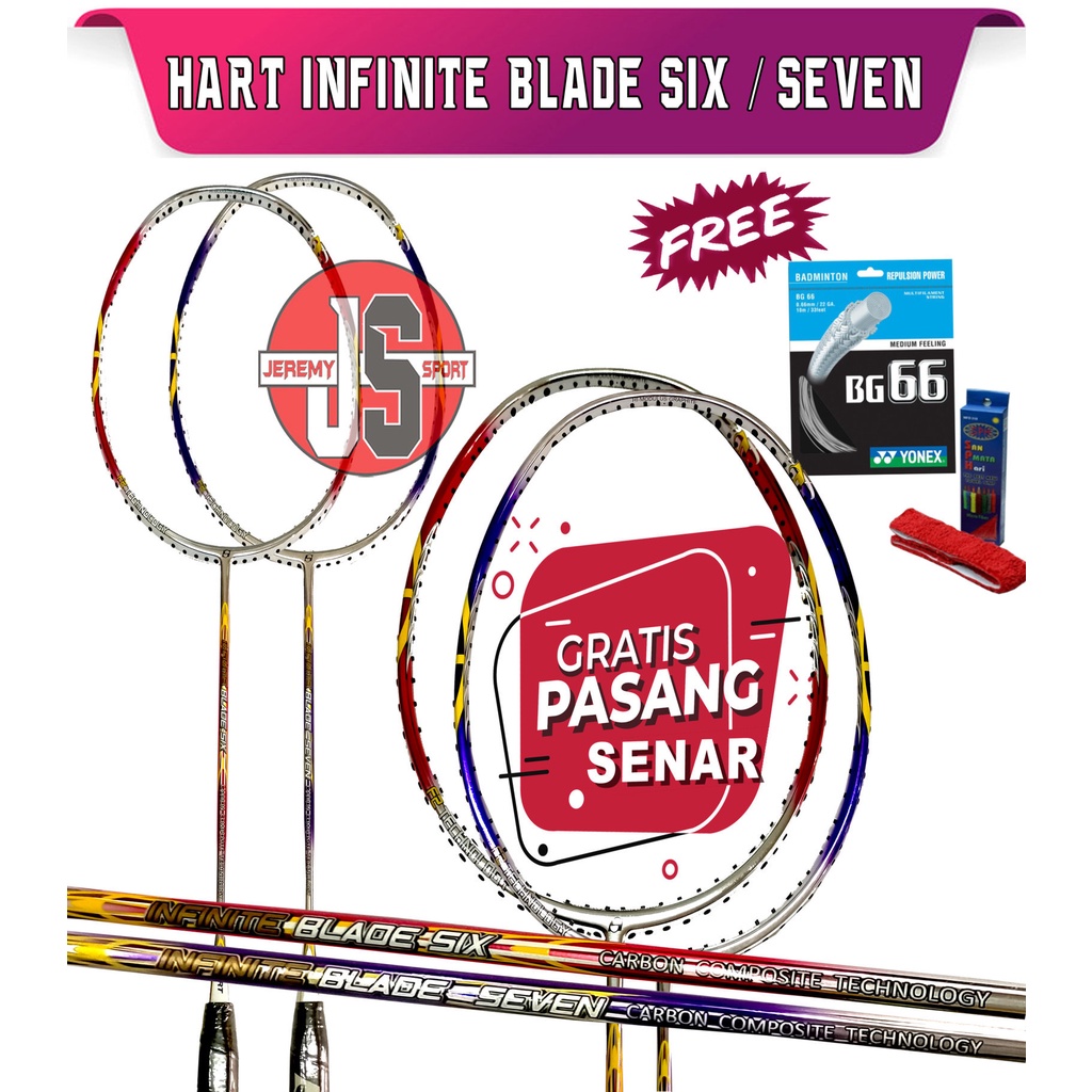 Hart Infinite Blade Six/Seven Racket Original OVERSIZE | Shopee Malaysia