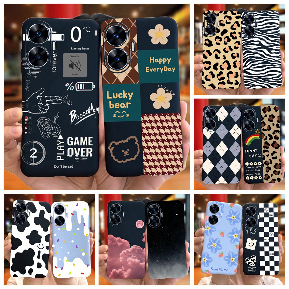 Realme C55 RMX3710 2023 Lovely Pattern Jelly Phone Casing RealmeC55 C ...