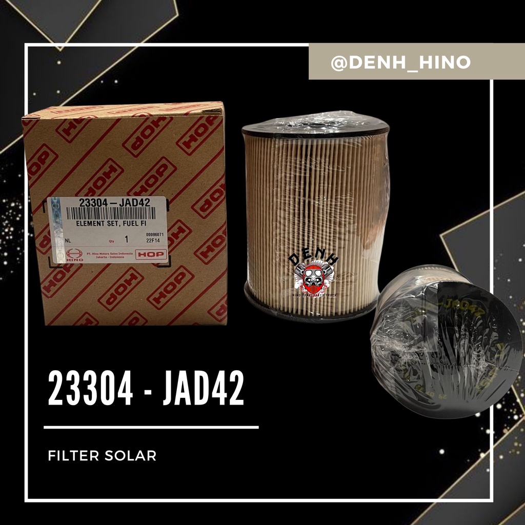23304 - JAD42 Diesel Filter / Fuel Filter Hino Dutro Euro 4 Original ...