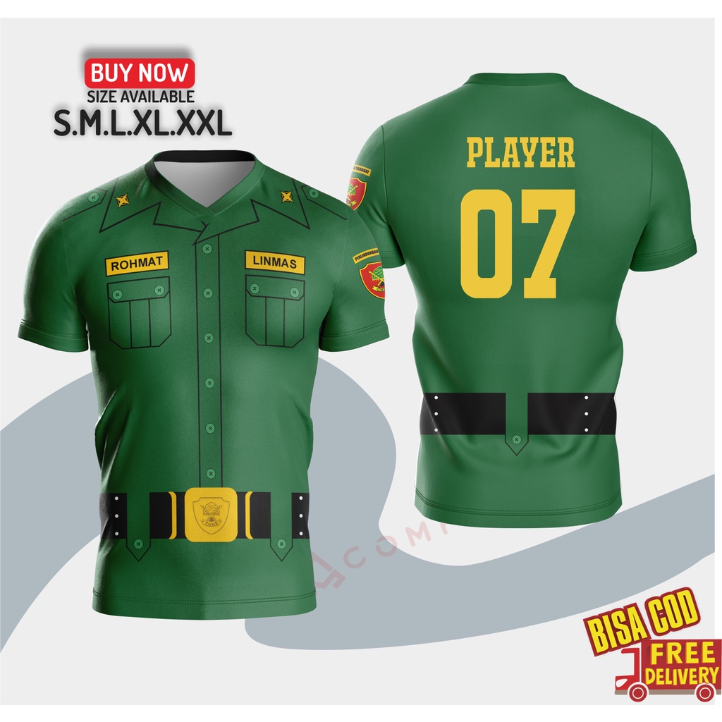 Unique Futsal Jersey custom Full Printing Linmas Motif (Free nameset ...