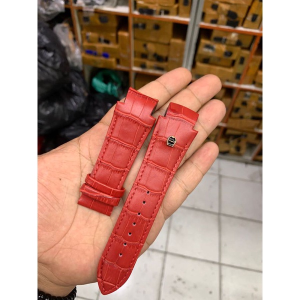 MERAH Aigner palermo Red Watch Strap With Imported PNP motif | Shopee ...